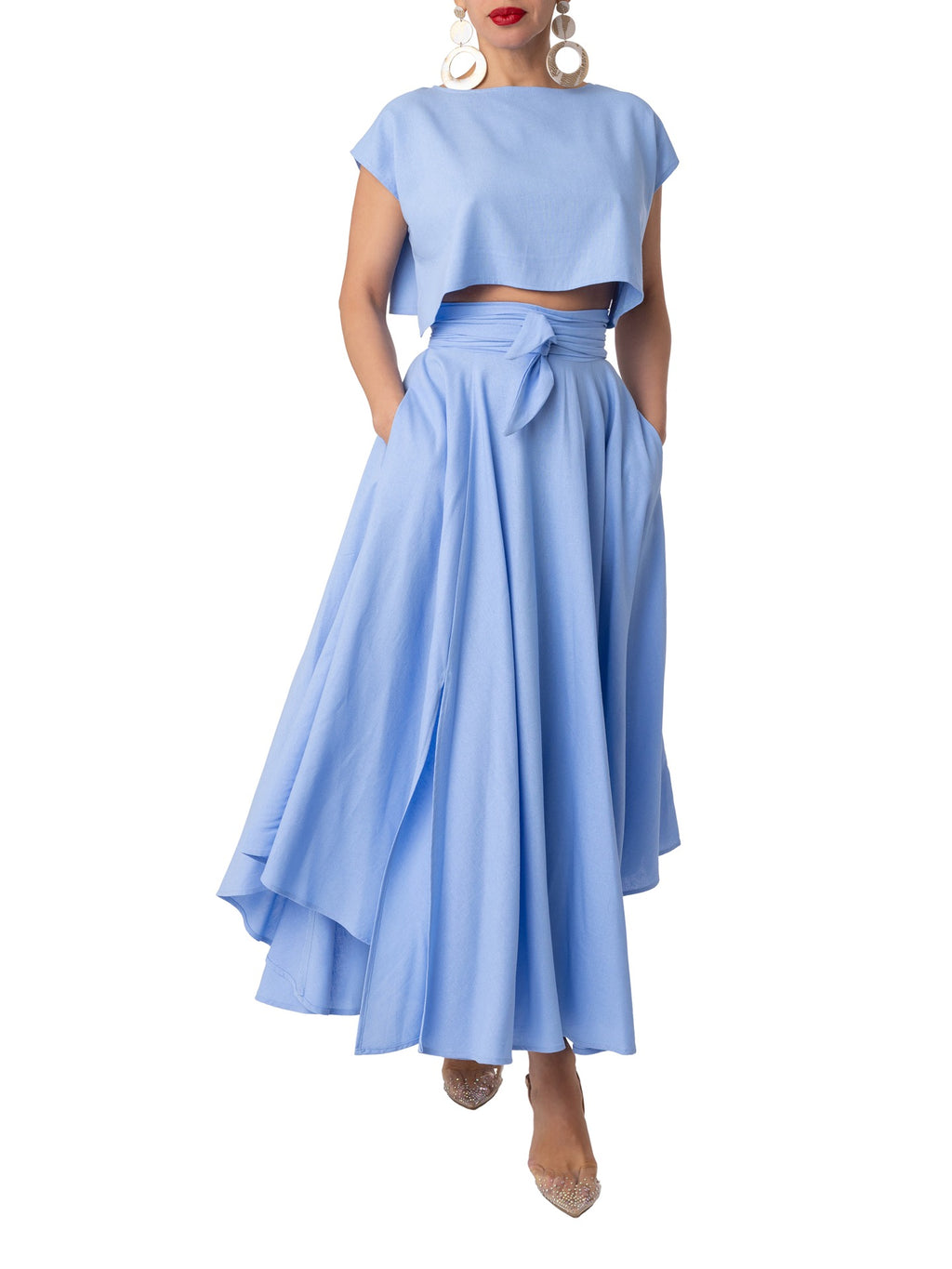 "Navagio" Lt. Blue Crop Top – FKSP