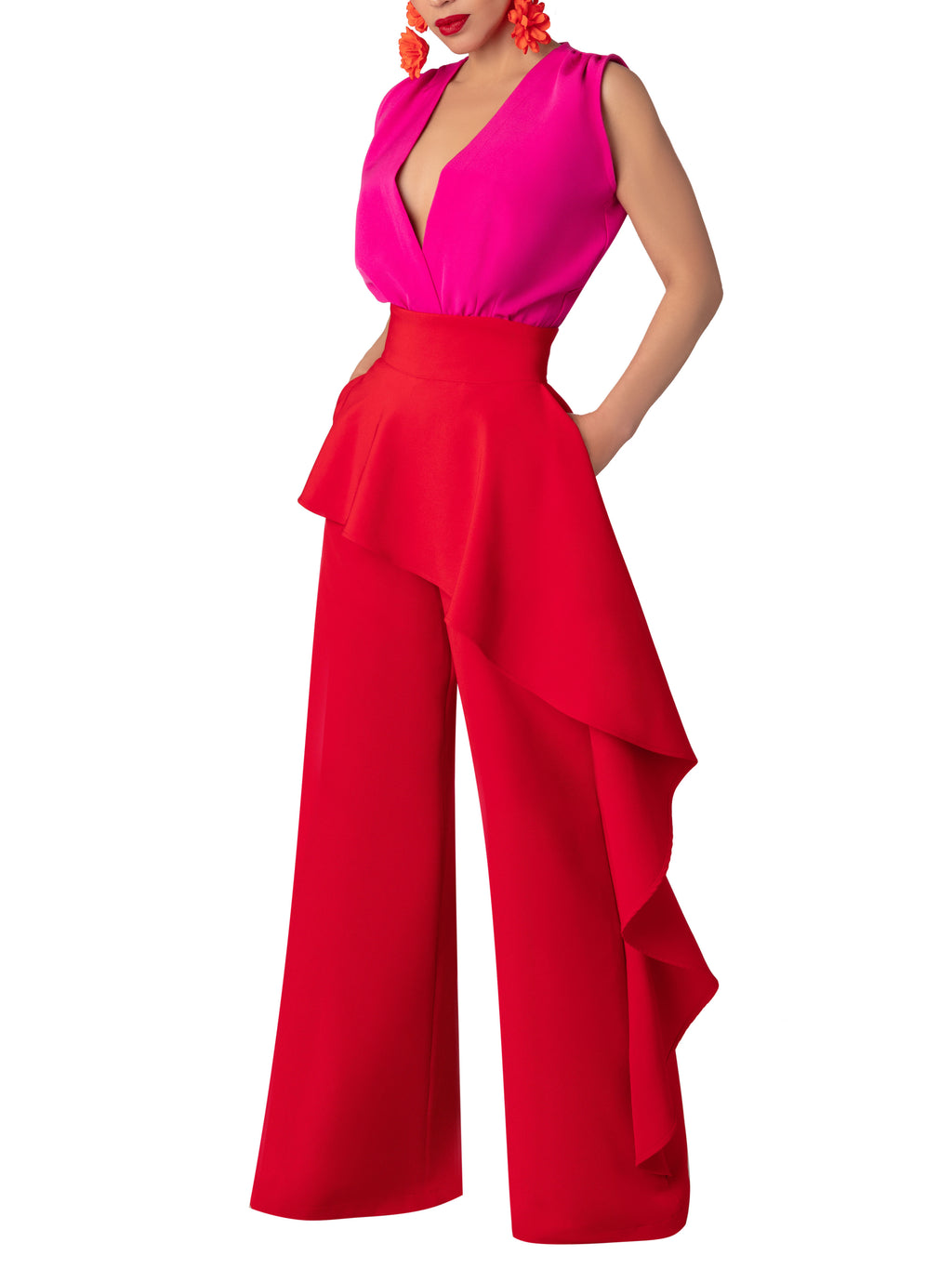 "Heart" Pink Sleeveless Bodysuit – FKSP