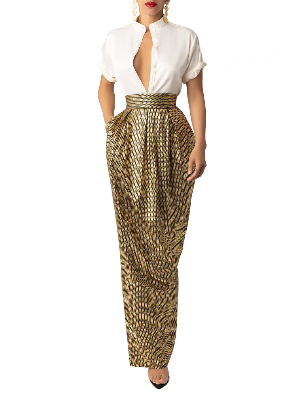 “Eldora” Tulip Gold Skirt – FKSP